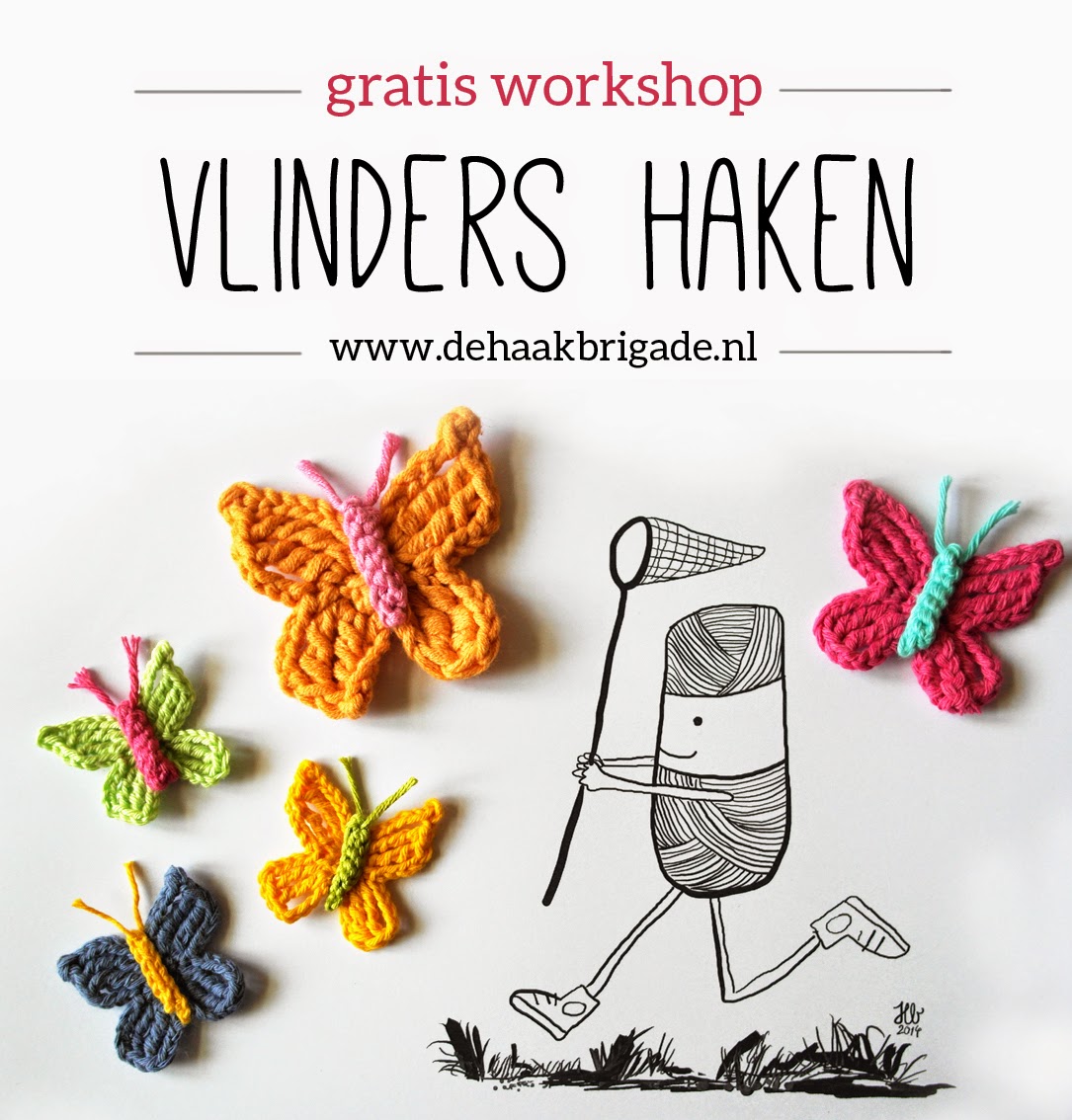 Haken voor kinderen: Gratis workshop Vlinders haken
