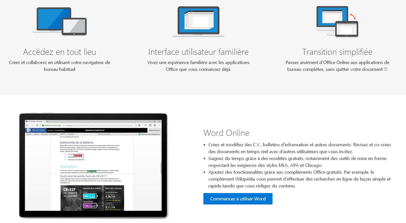 Traitement de texte gratuit: Microsoft Office (Word, Excel, Powerpoint ...