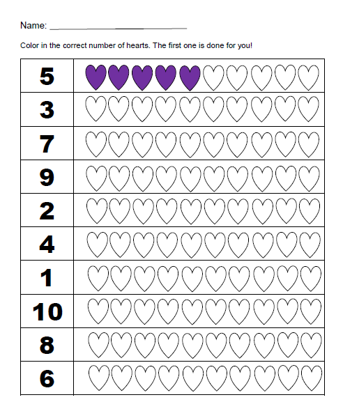 FREE Preschool Printable Valentine's Day Worksheet Bundle