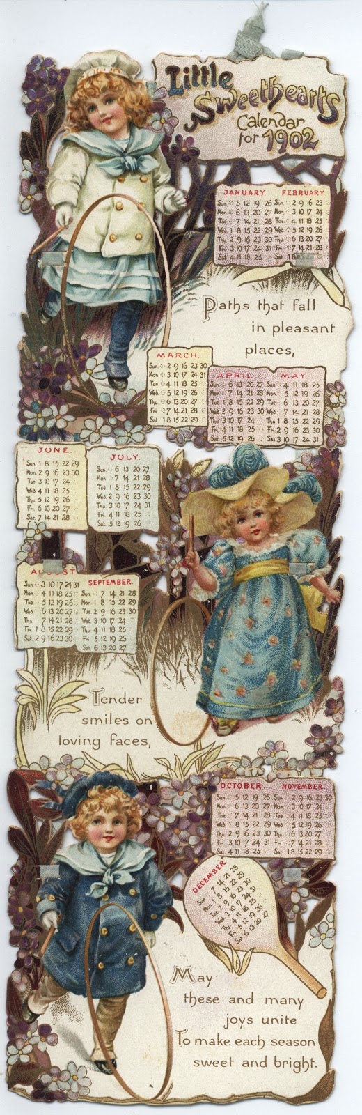 Alenquerensis: Calendários victorianos da firma Raphael Tuck & Sons ...