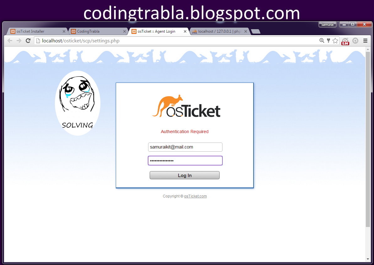 Install osTicket v1.9.14 on windows ~ MyNote