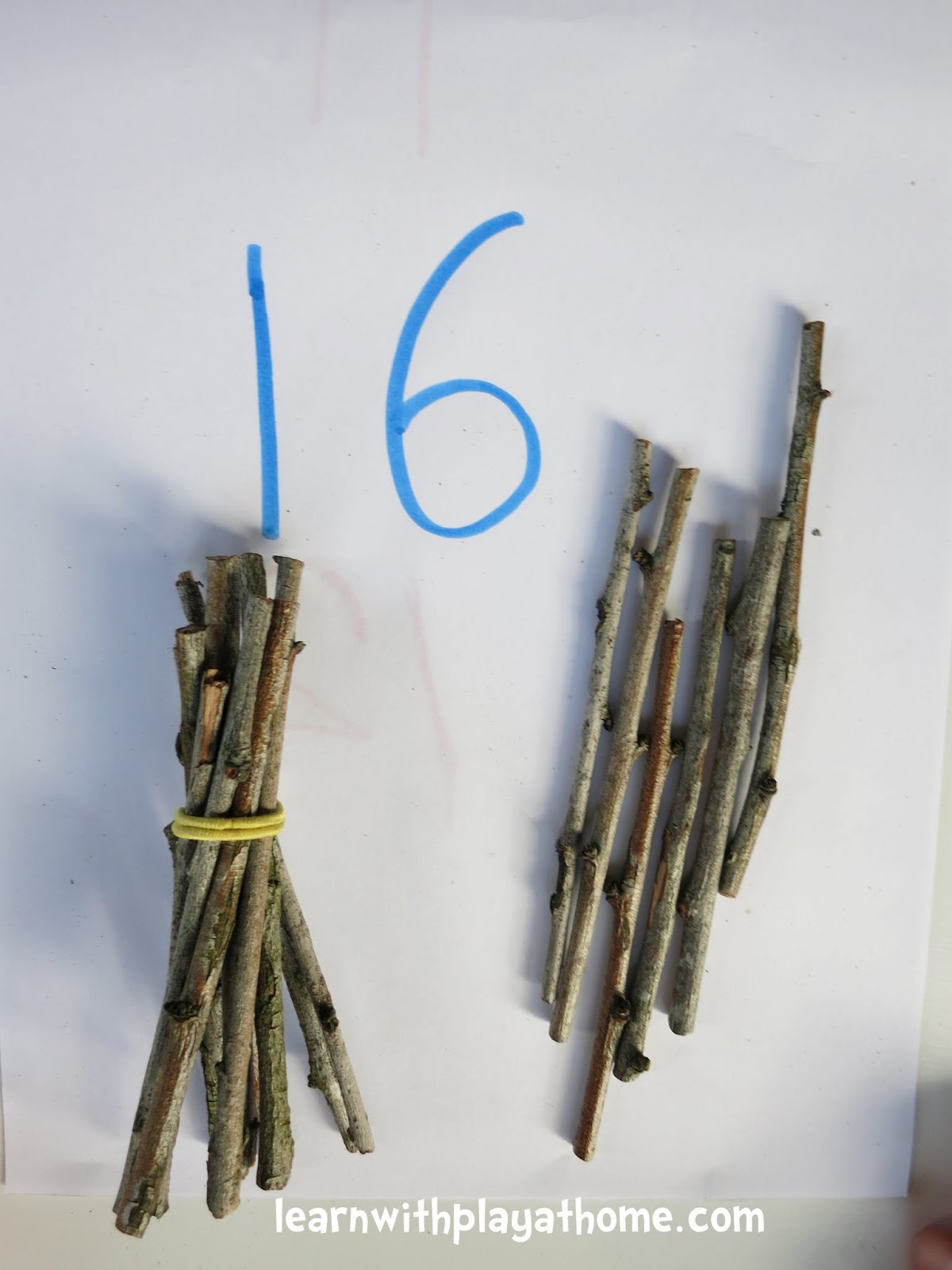 Learn with Play at Home: Counting and Grouping with Sticks. Playful Maths