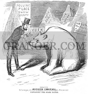 Political Cartoon Analysis: Purchase of Alaska Political Cartoon ...