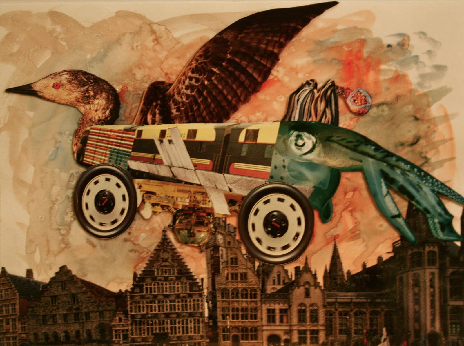 Art 119: Old fashioned collages