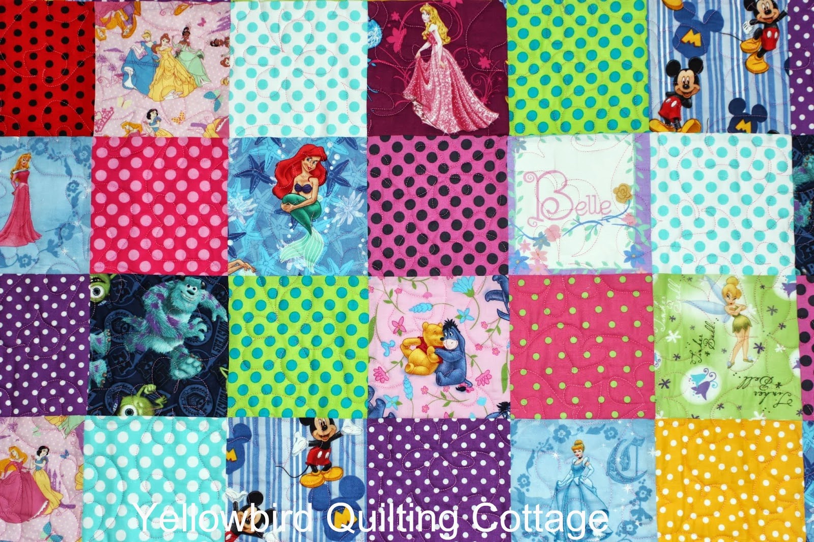 Yellow Bird Quilting Cottage: Disney Quilt