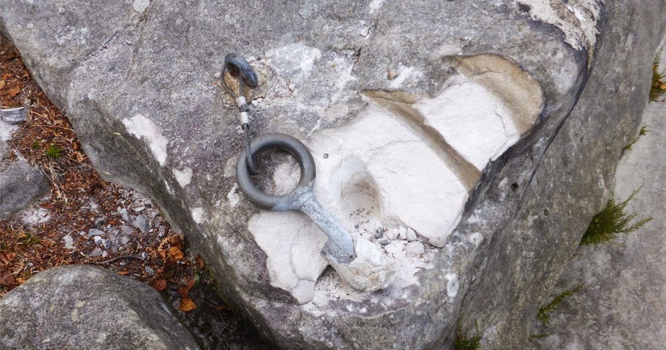 Southern Sandstone Climbs: Bolt failure at Harrison's Rocks