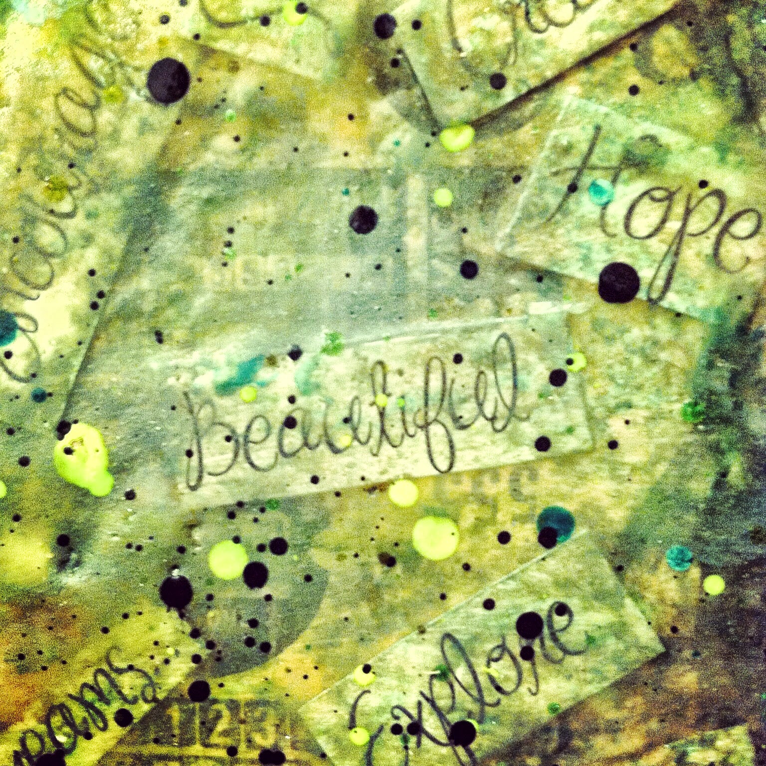 Inspire Scraps of Art : Mixed Media scrambled Brain Art