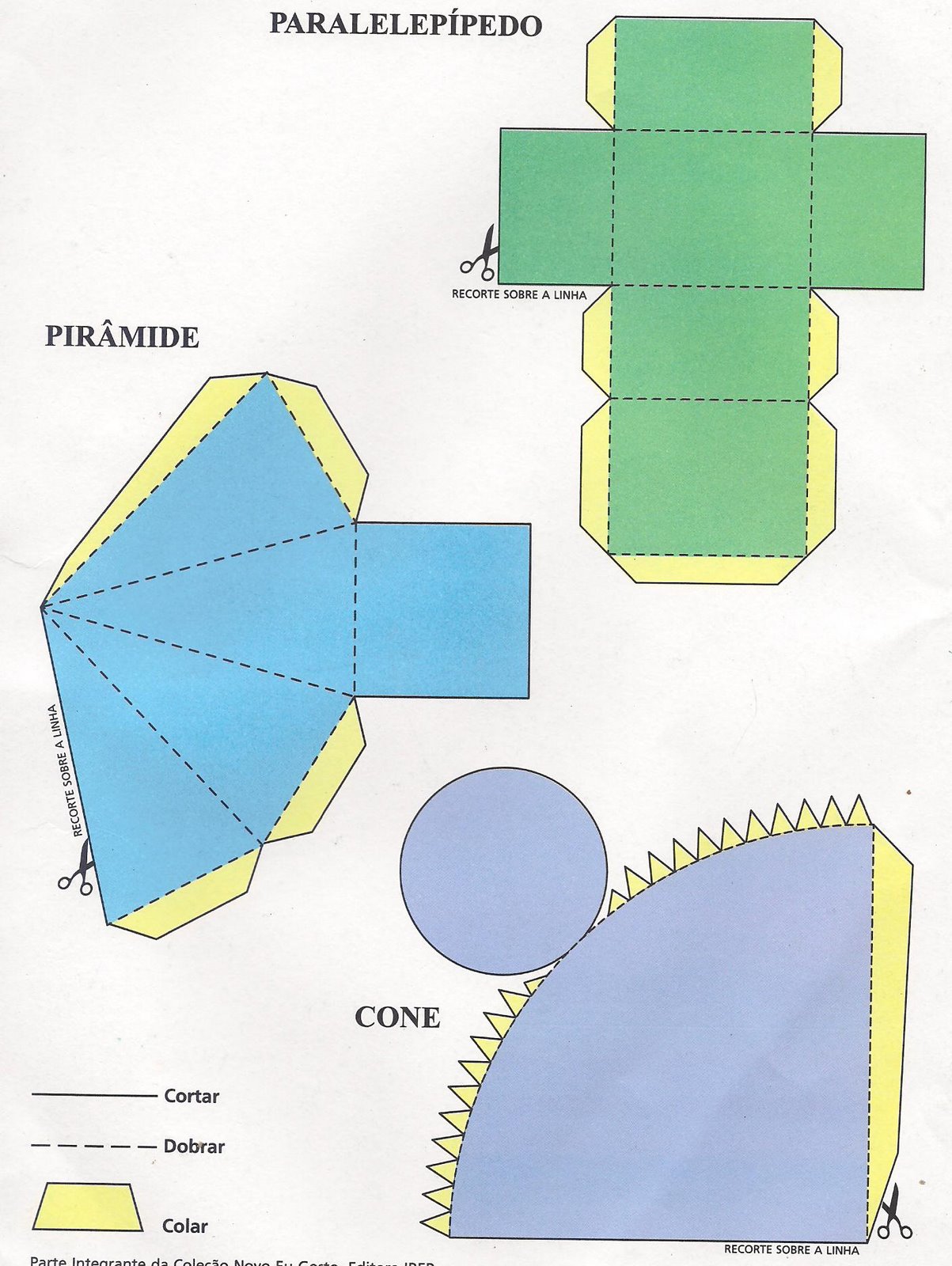 50 MOLDES DE SÓLIDOS GEOMÉTRICOS PARA IMPRIMIR , RECORTAR E MONTAR ...