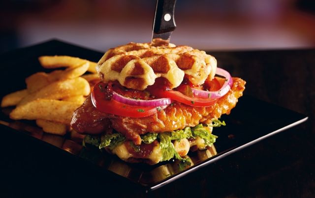 Red Robin Adds New Spicy Honey Chicken & Waffles Sandwich