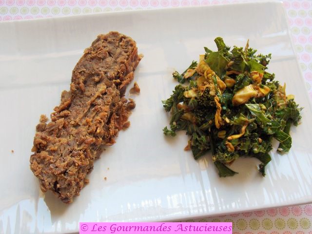 Choux marinés, accompagnant une terrine végétale aux lentilles (Vegan)