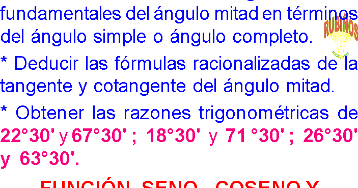 IDENTIDADES DEL ANGULO MITAD EJERCICIOS RESUELTOS DE TRIGONOMETRIA PDF