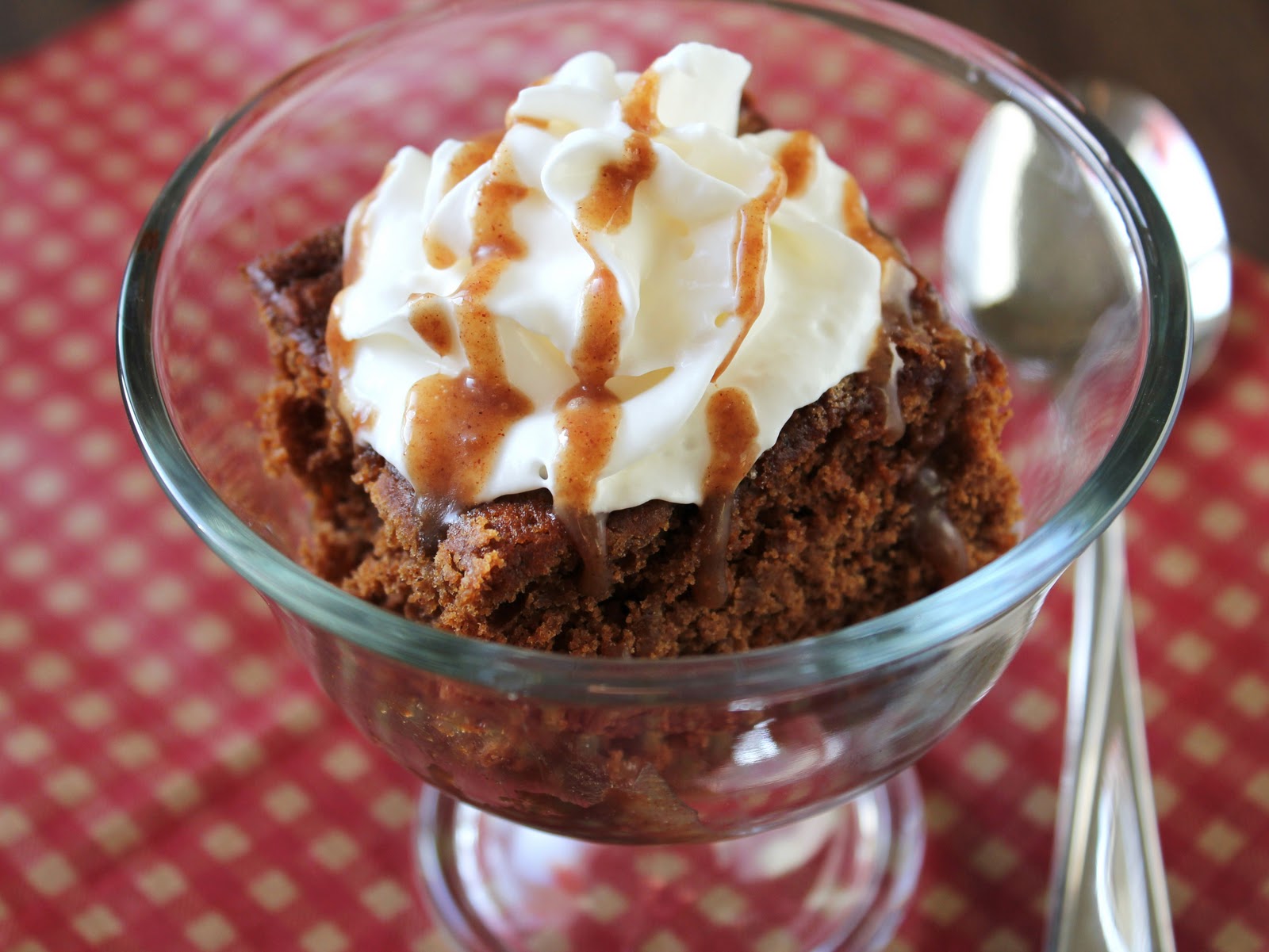 Gingerbread Pudding Cake - Delicious as it Looks