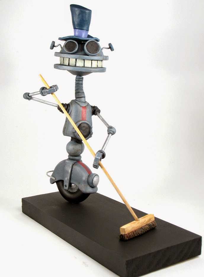 Dave Pressler Making Stuff: KING OF THE NERDS ROBOT SCULPTURE!