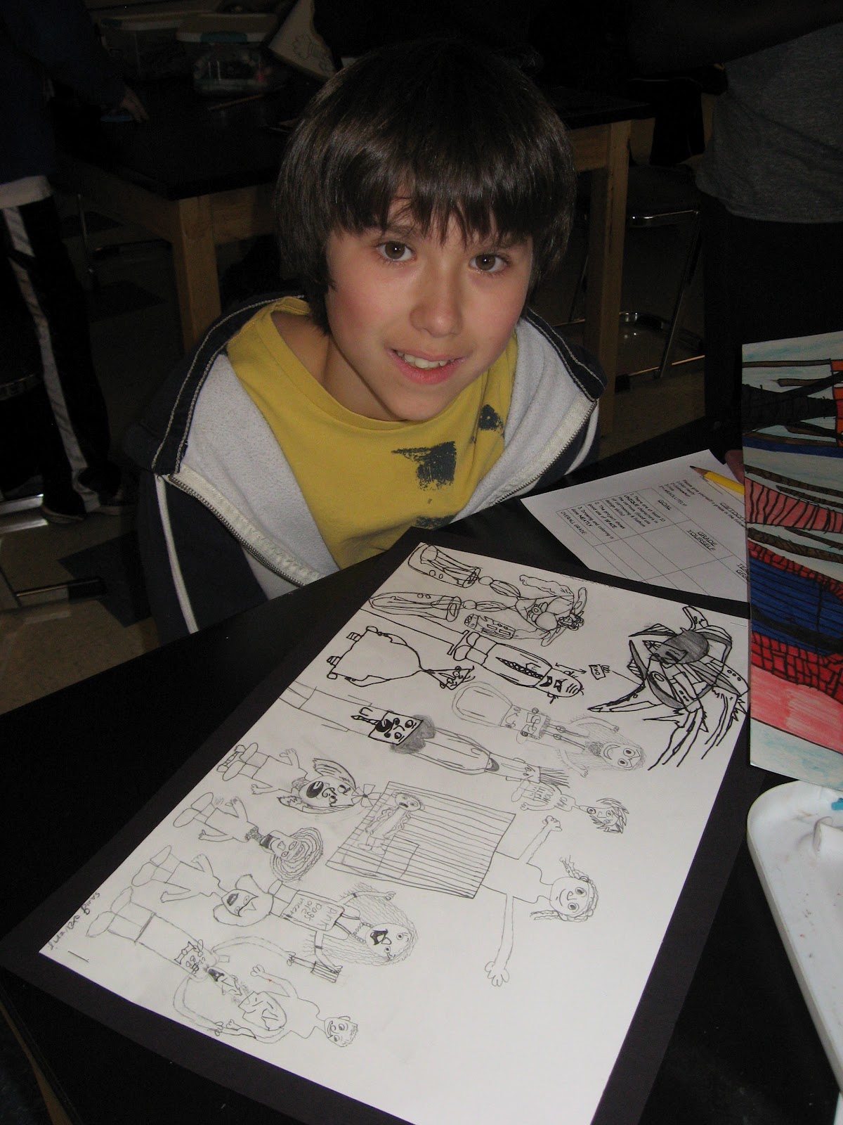 Jamestown Elementary Art Blog: 5th grade Cartooning