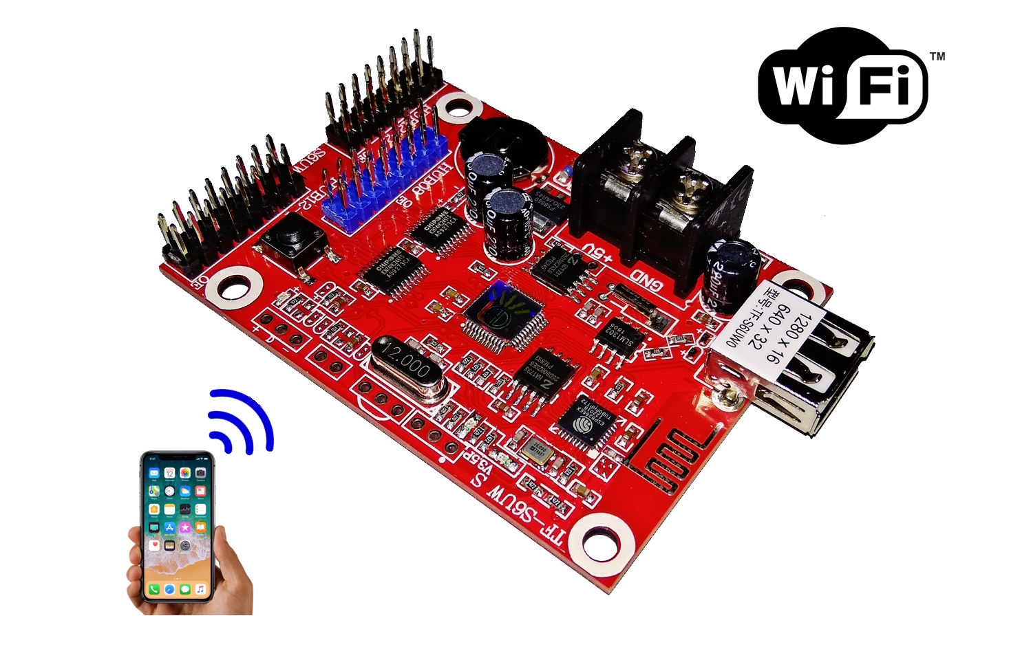 Tutorial Penggunaan TF-S6UW0 Controller Running Text Wifi - Dicky B_Mz