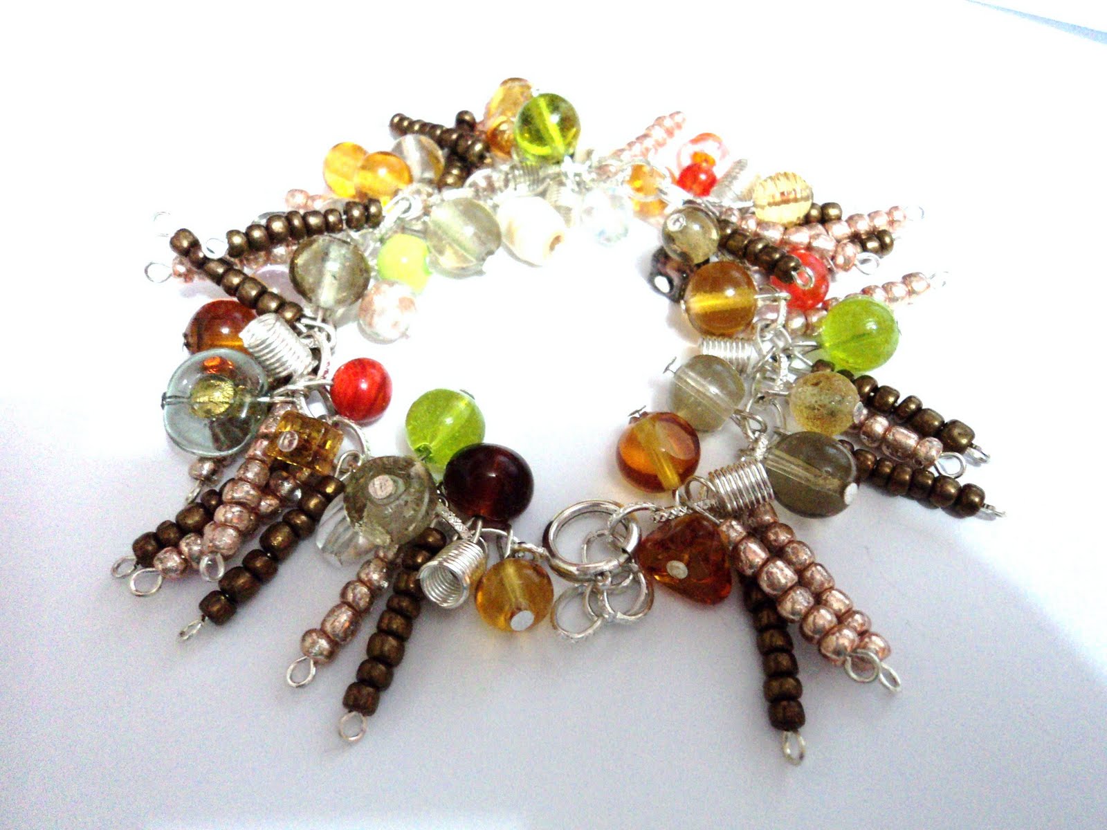 Andra Art - Atelier: Bratara din sticla Murano si margele nisip.1.