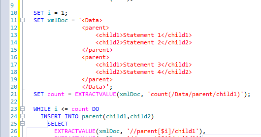 Mysql parse xml stored procedure Mysql parse xml stored procedure
