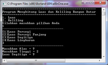 Program Menghitung Luas dan Keliling Bangun Datar C++ | Info Seputar ...
