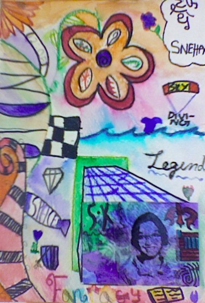 DMS ART: 6th Grade Self-Portrait Doodles