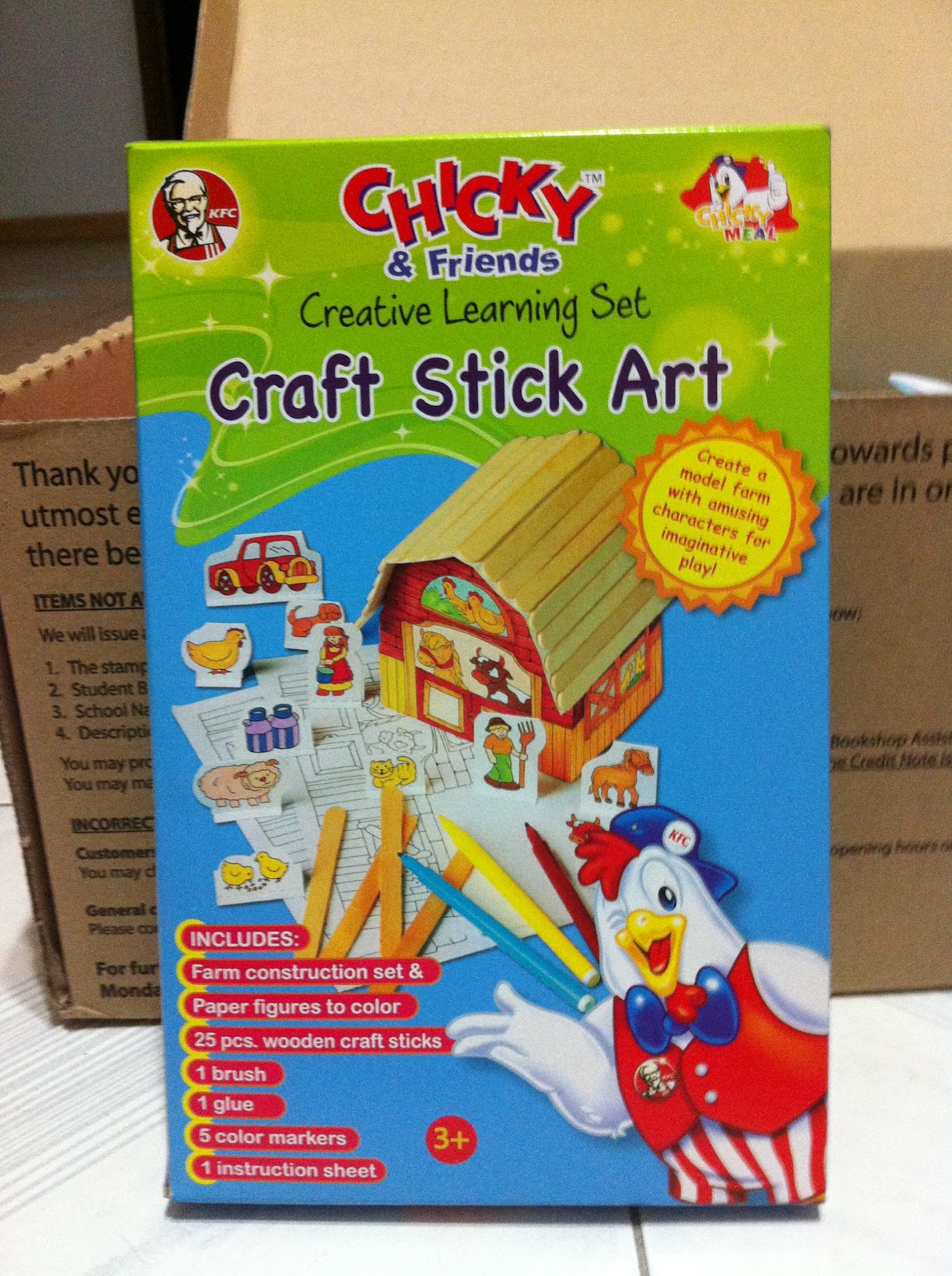 all SIZES must GO !: Brand New KFC Craft Stick Art