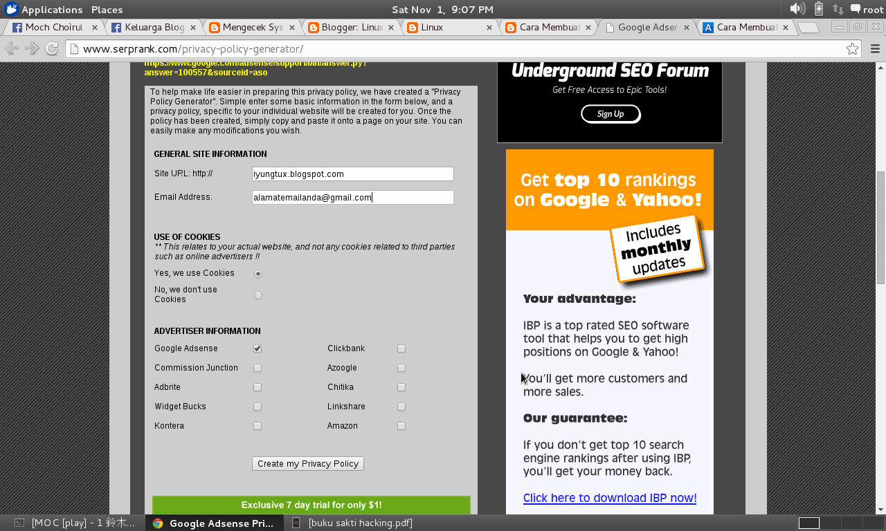 Cara Membuat Halaman Privacy Policy Blogspot - w Cara Membuat Halaman Privacy Policy Blogspot - w