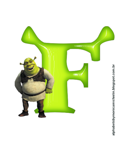 M. Michielin Alphabets: ALFABETO #SHREK (SHREK ALPHABETO PNG )