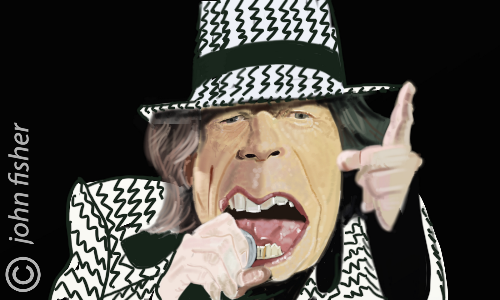 The Art of John Fisher: Mick Jagger