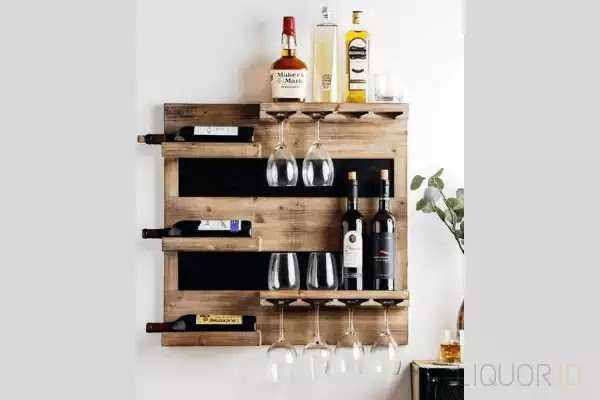 25 Ide Kreatif Dekorasi Rak Botol Wine Dari Kayu - LiquorID