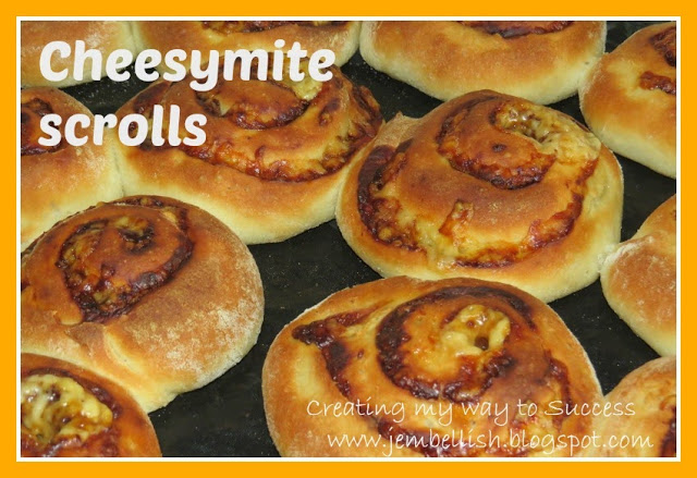 Creating my way to Success: Cheesymite Scrolls - an Aussie Snack!