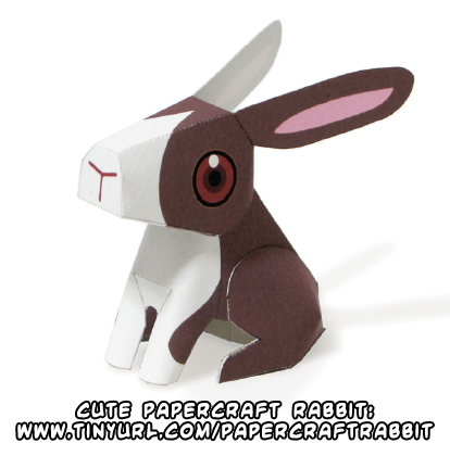 Ninjatoes' papercraft weblog: Cute papercraft rabbit!