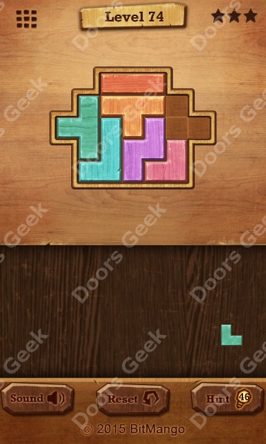 Wood Block Relax Level 74 Solution ~ Doors Geek