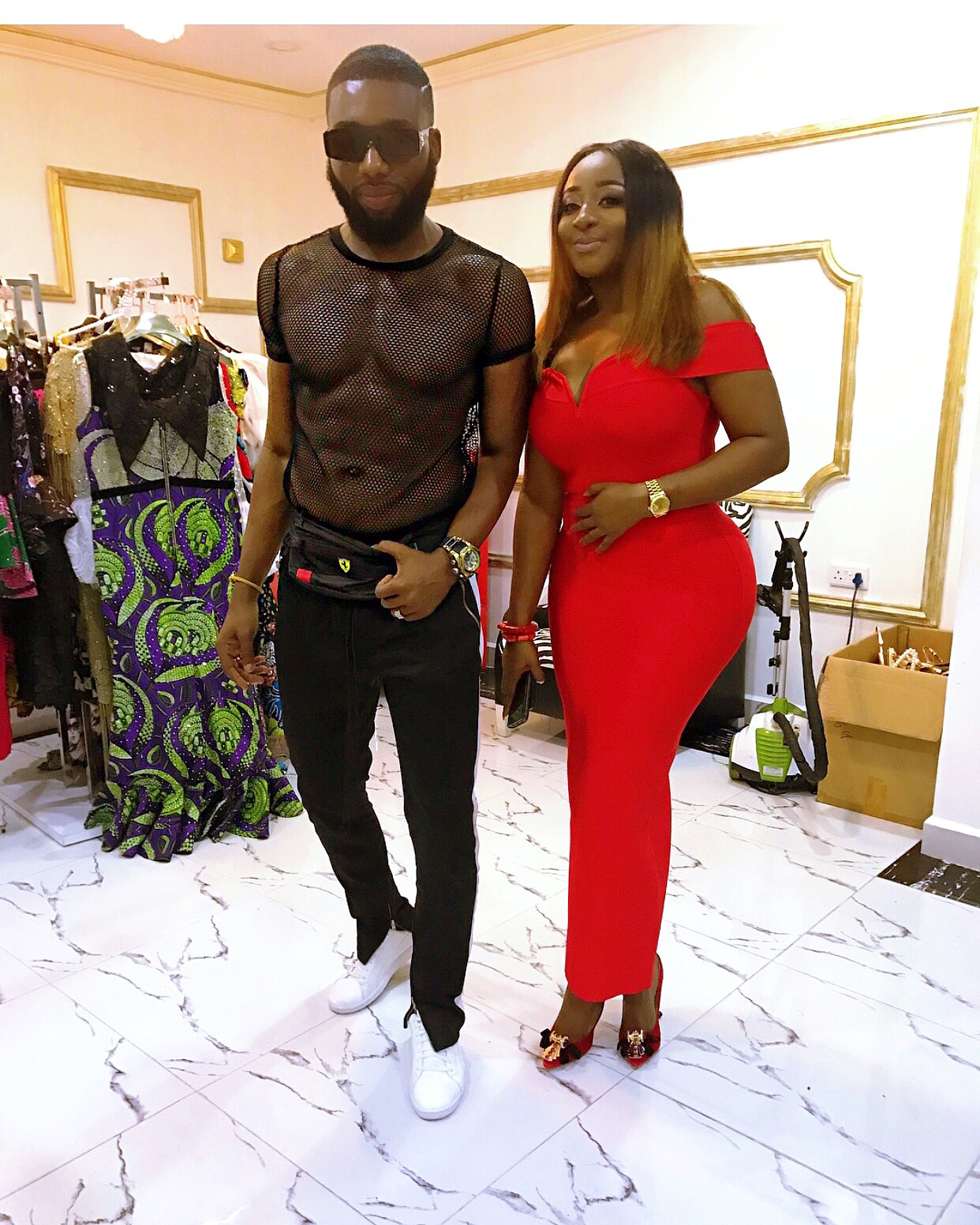 Ini edo is all shades of stunning in this red number