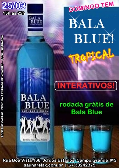 Boys na Sauna : BALA BLUE "TROPICAL" EXCLUSIVO PARA HOMENS
