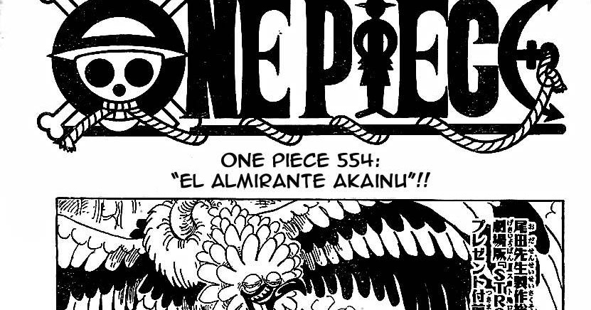 One Piece Manga Capitulo 554. El almirante Akainu ~ ParaisoGrandLine