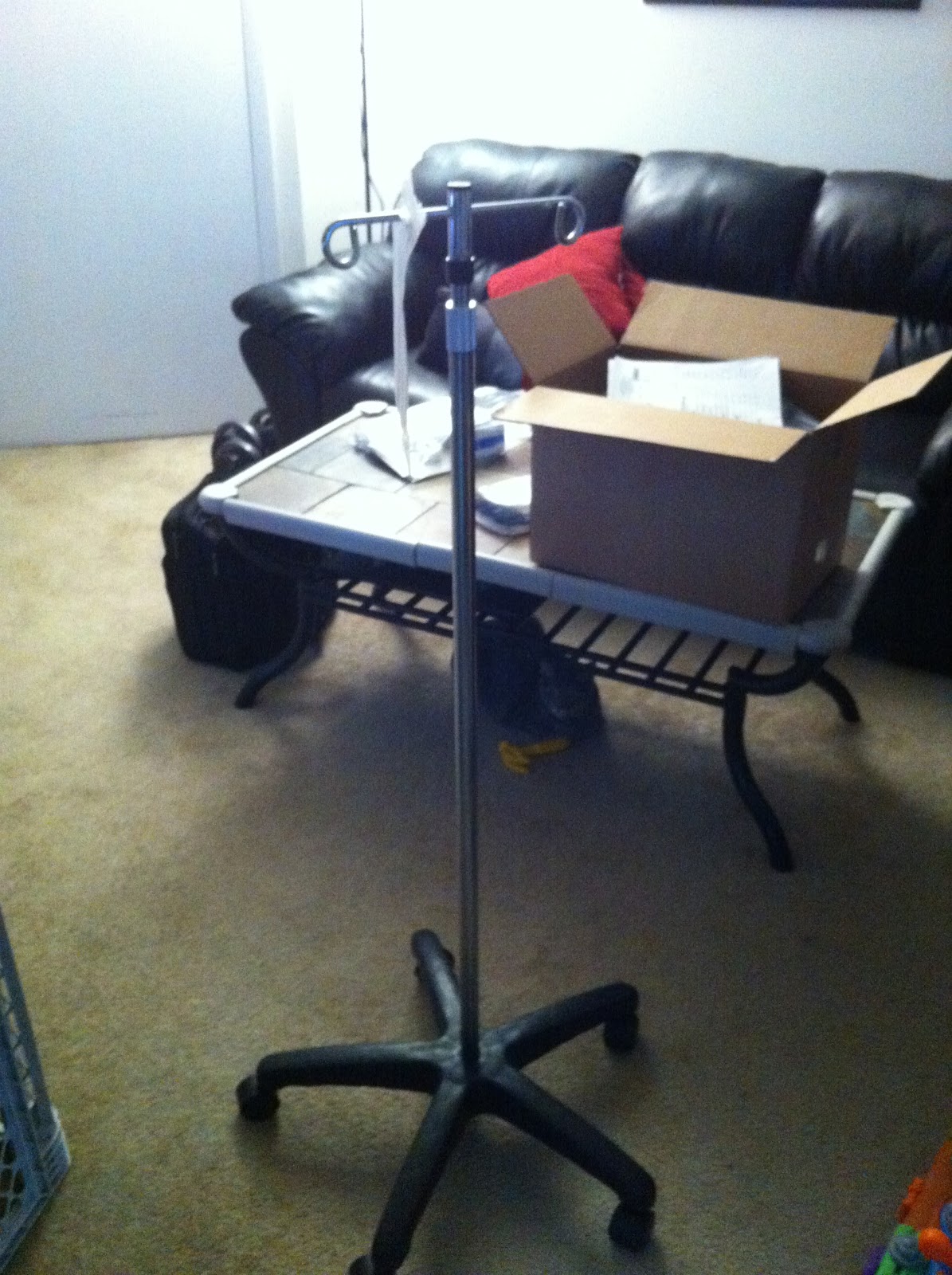 Aidan... With Eos: Feeding Tube: Tube Day