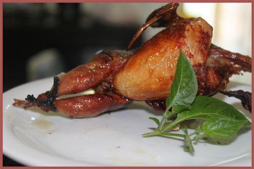 CODORNA ASSADA NA BRASA