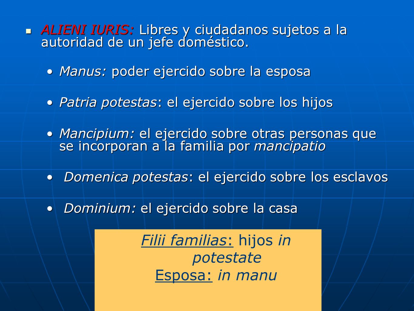 Derecho Romano: diciembre 2015