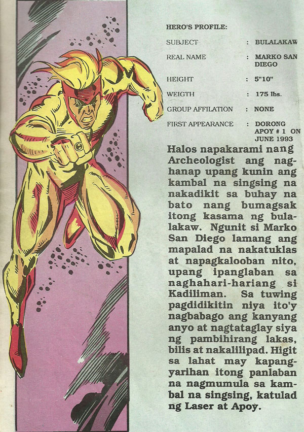 Pinoy Superheroes Universe: BULALAKAW