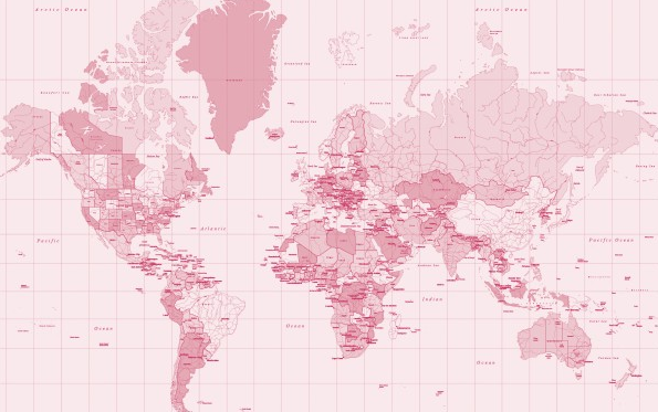 Mix and Chic: Beautiful Map Wallpapers!