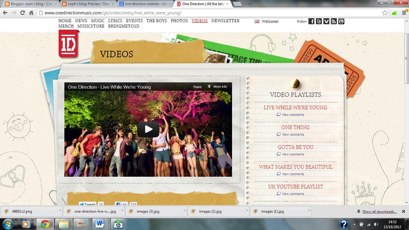 soph's blog: One Direction - Live While Were Young