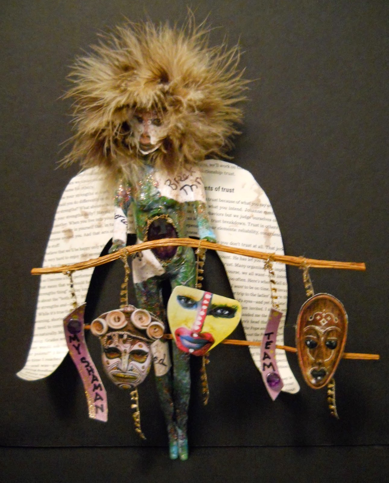 Mrs. Art Doll Maker: My First Altered Barbie Using My Splatter Method ...