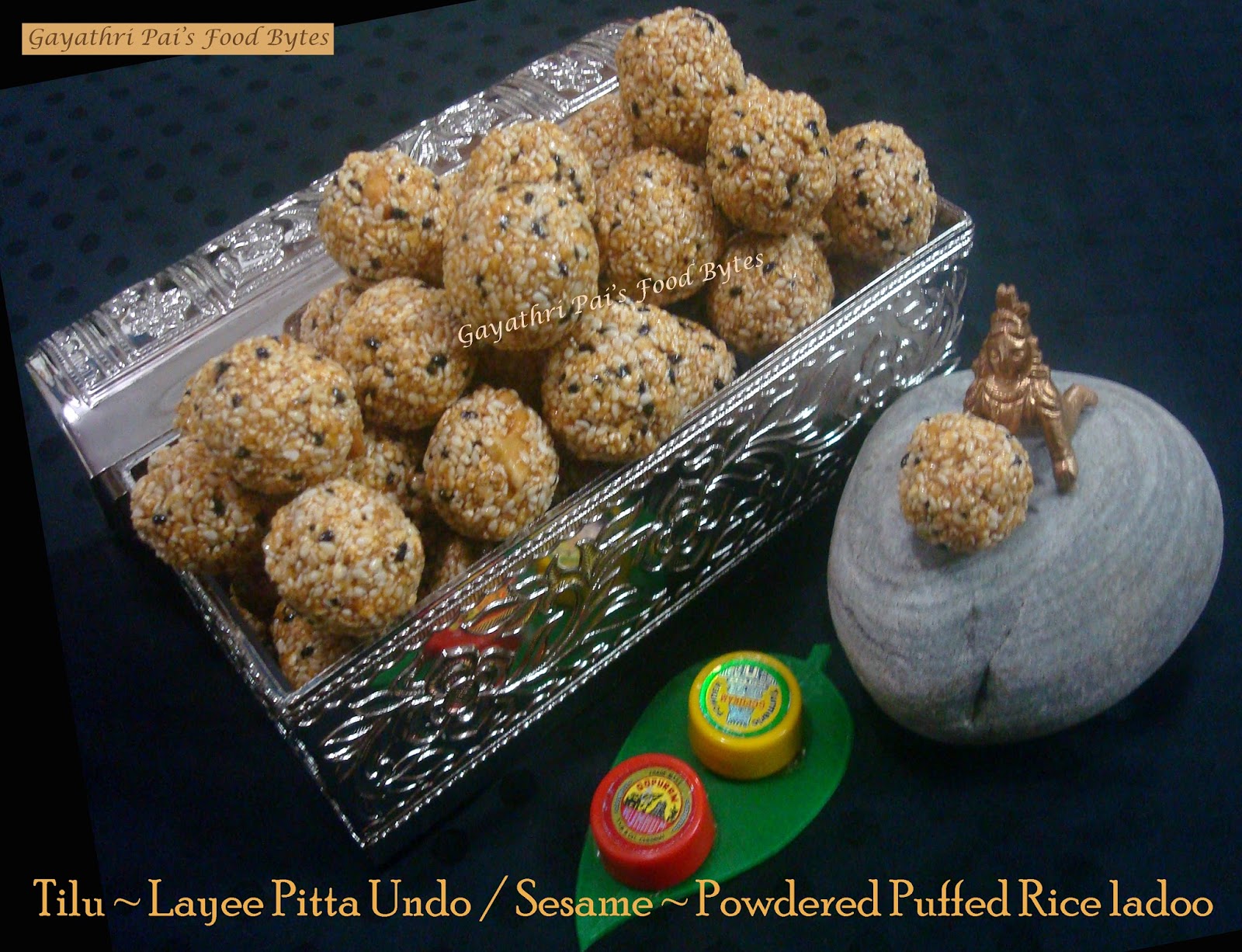 Gayathri Pai's Food Bytes: Tilu-Layee Pitta Undo / Sesame-Powdered ...