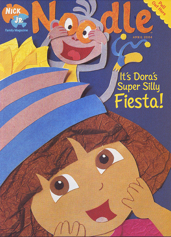 Amanda Lee Summers: Nick Jr. Magazine - Cut paper and fabric