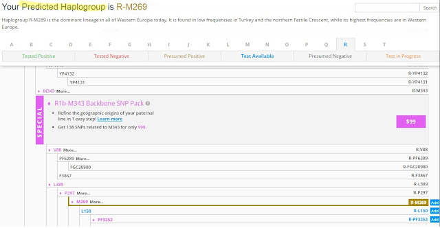 Ancestry Island: My Dad's Y-DNA Results Came Back: Haplogroup R-M269