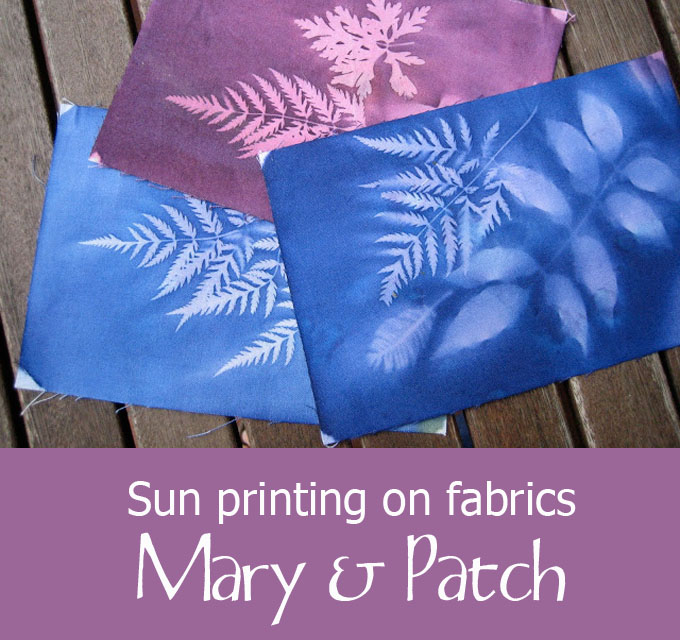 Sun printing on fabric | Mary & Patch
