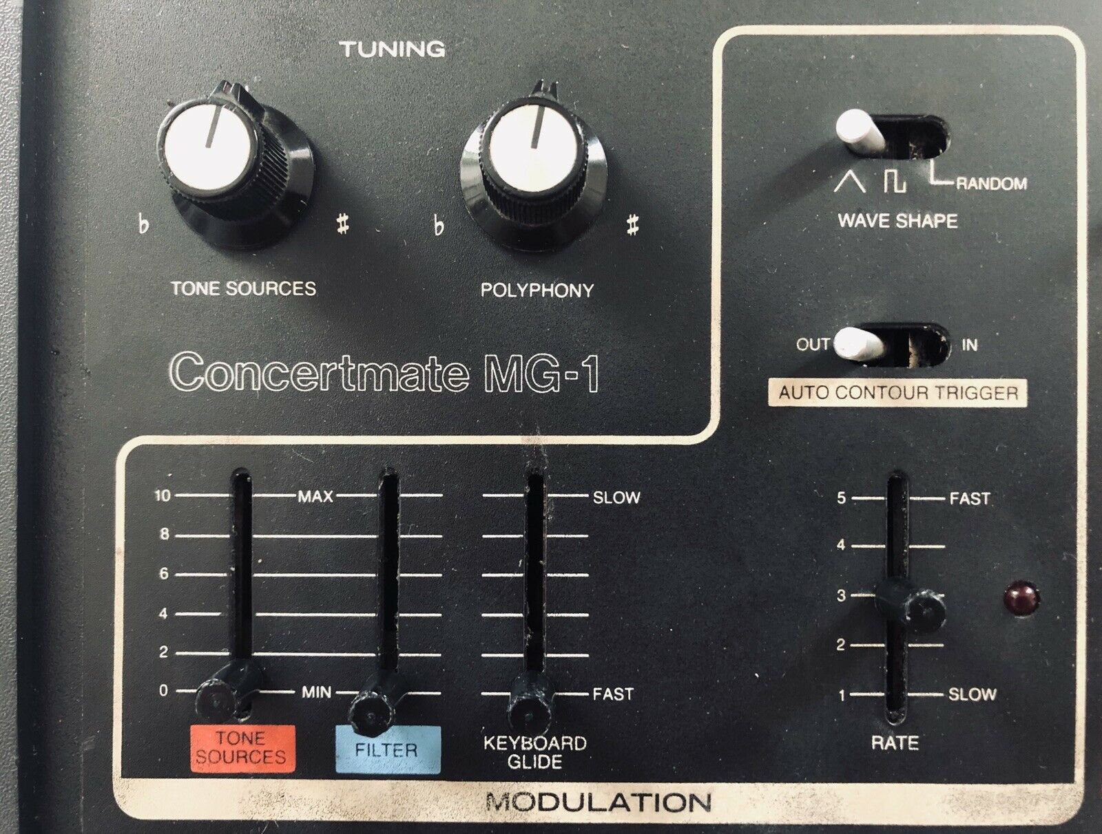 MATRIXSYNTH: Realistic Synthesizer Concertmate MG-1 By Moog 1981 Analog ...