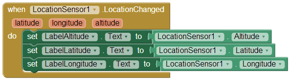 App Inventor a muete: Location Sensor