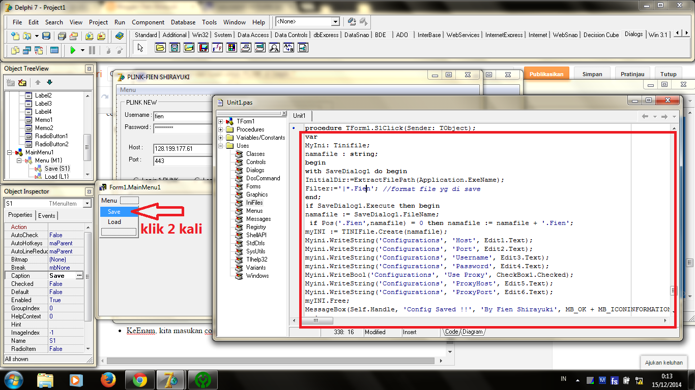 Cara Membuat Save Dan Load Di Delphi 7 ~ Trik Dan Tips Internet All Operator