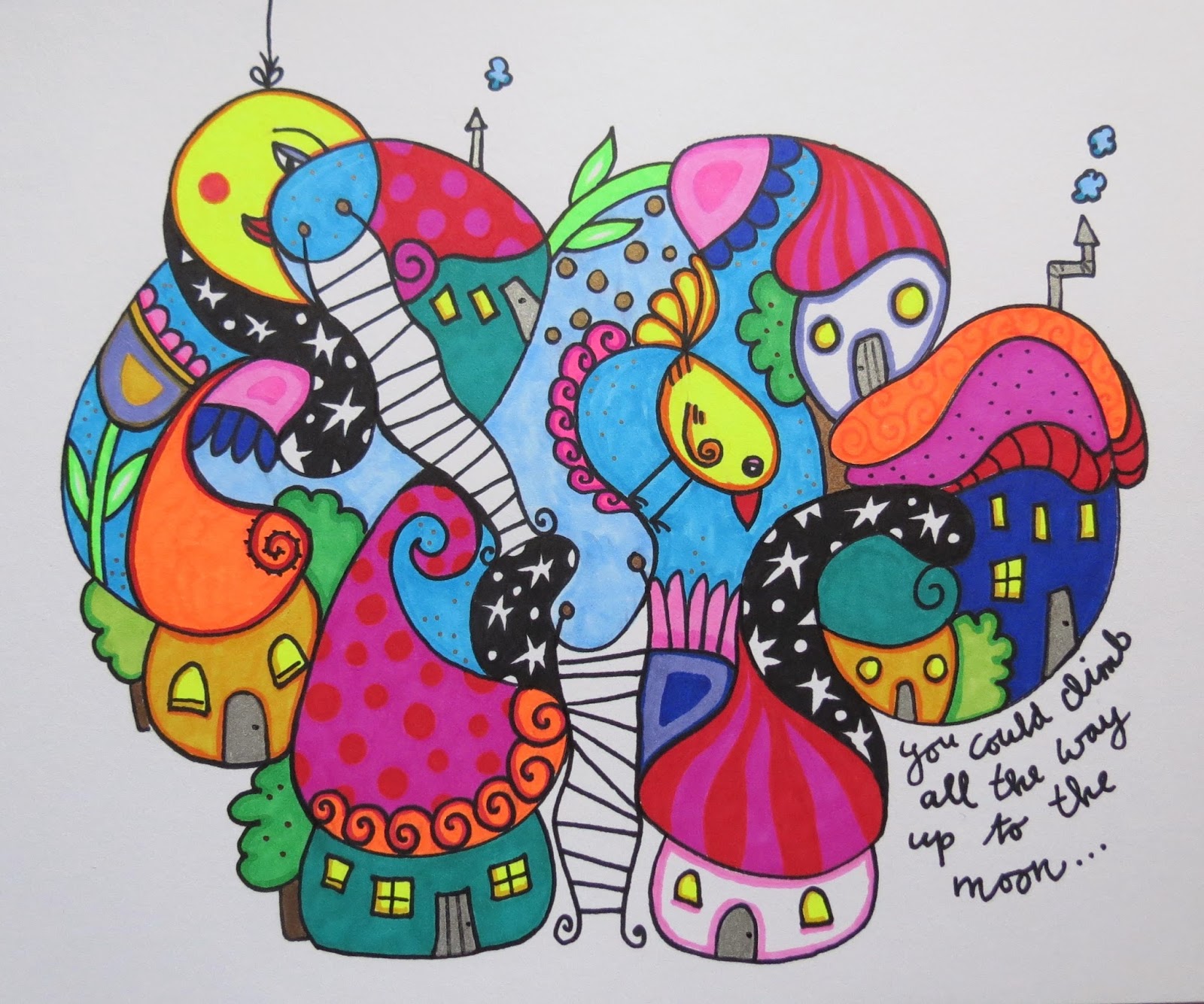 MakeArtBeHappy: Sharpie doodles