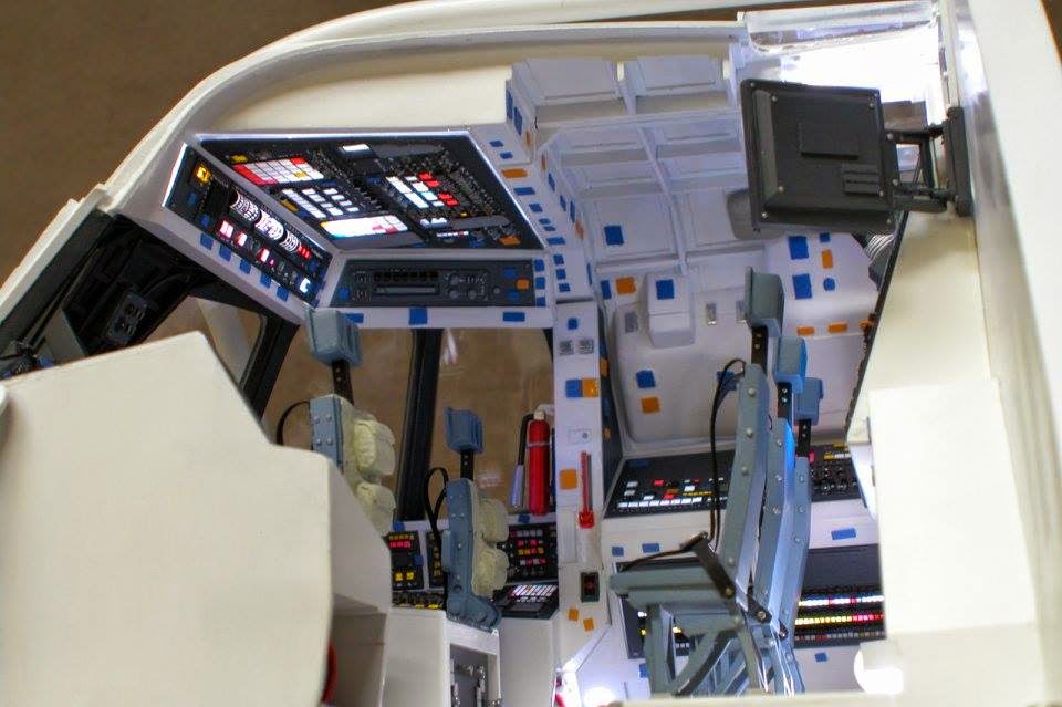 Bruce's Scale Modeling Domain: 1/12th scale space shuttle cockpit cutaway